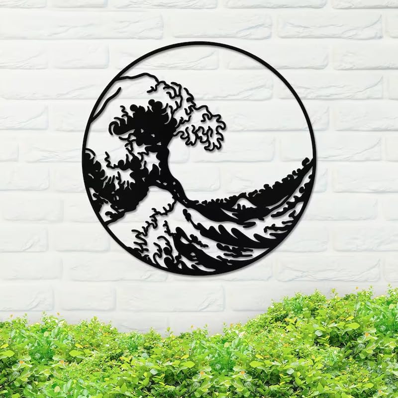 Amazon.com: Ocean Waves Metal Sign, Ocean Waves Sign, Metal Sign, Ocean ...