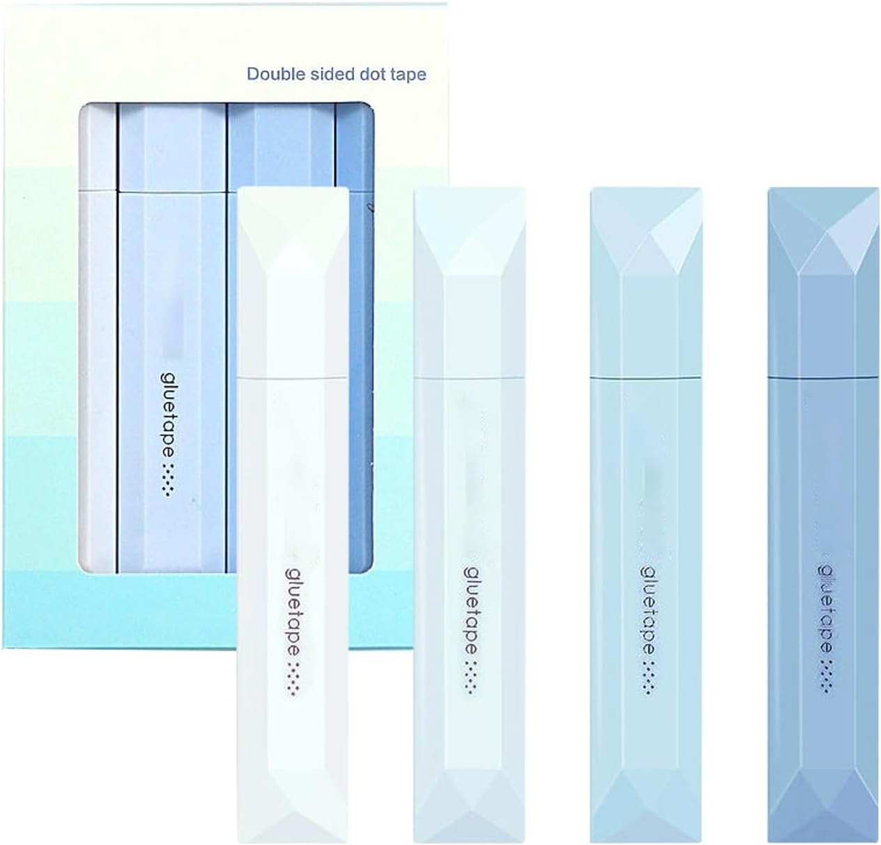 Amazon.com : 4PCS Double Sided Tape Pens,Gradient Color Glue Tape, Pen ...