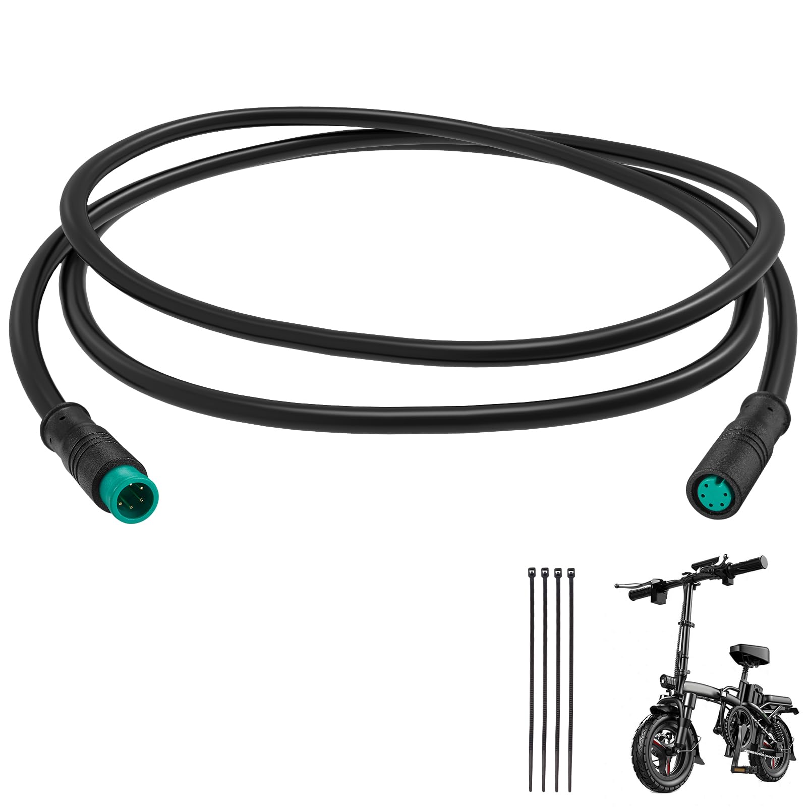 Snapklik.com : Zacro Ebike Extension Cable 2Pin/3Pin/4Pin/5Pin/6Pin ...