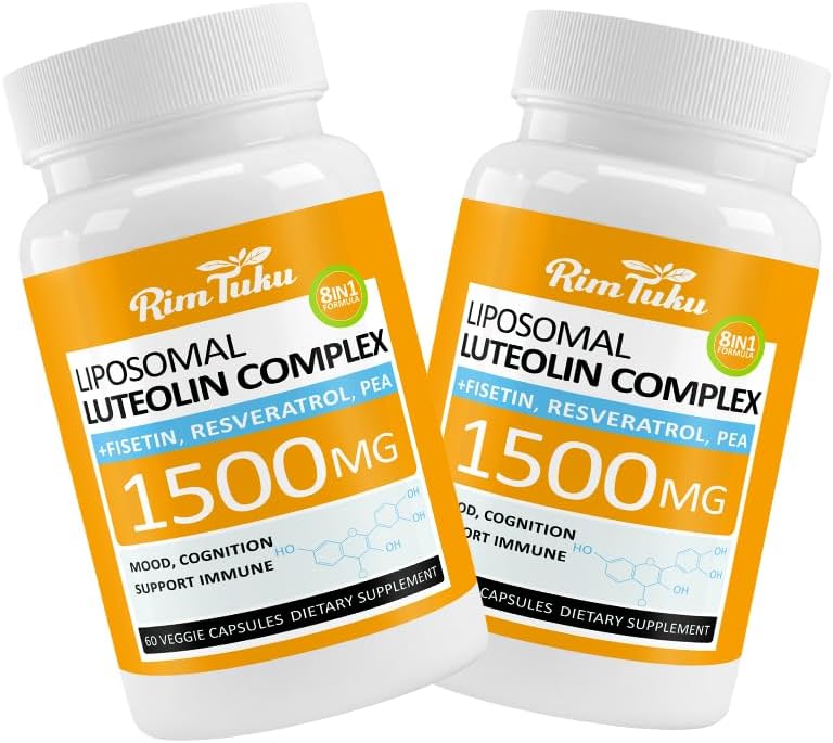 Amazon.com: RimTuku 1500MG Liposomal Luteolin Supplement 8-in-1 Formula ...
