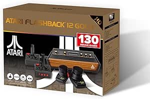 Amazon.co.jp: Atari Flashback 12 Gold, Retro Game Console, Built-in 130 Classic Games, Two ...