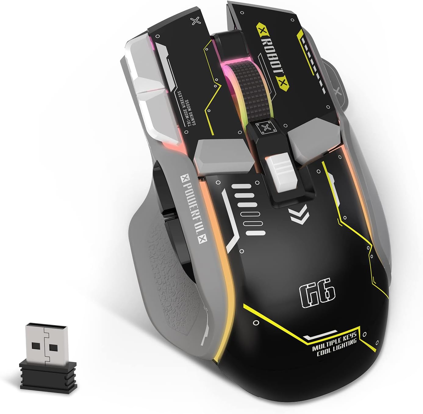 zelotes T90 Gaming Mouse 9200 DPI, 8 Programmable Buttons Multi-Modes ...