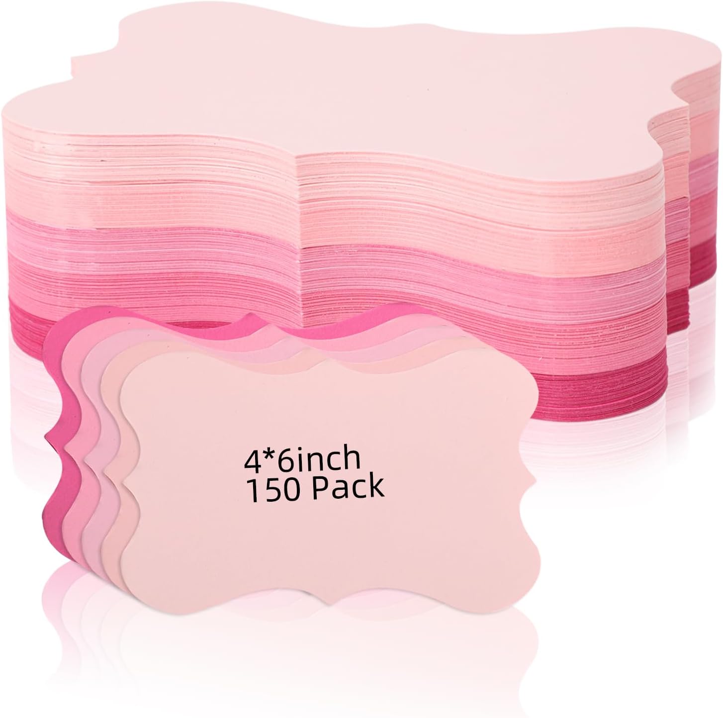 Amazon.com : 150 Pack Pink Index Cards 4x6 Bulk Blank Note Cards Table ...