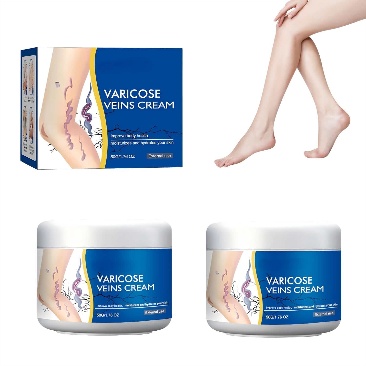 Amazon.com : Denewisi 1PCS Varicose Leg Repair Cream, Skin Cream for ...