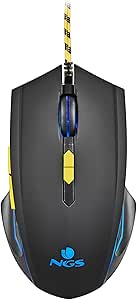 Amazon.com: NGS GMX-123 USB Wired LED Lighting Gaming Mouse 6 Buttons Adjustable Optical Sensor ...