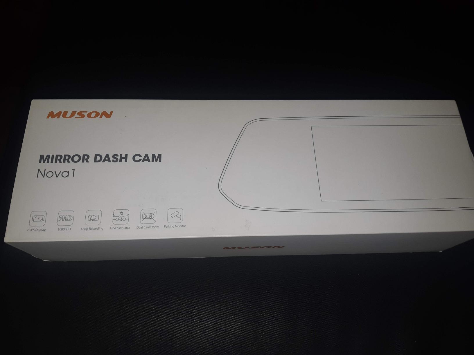 Mirror Dash Cam 1080P Full HD 7-inch IPS Touch Screen, MUSON Dual ...