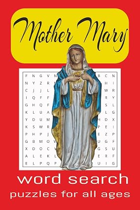 Mother Mary Word Search Puzzle Book: Word Searches with Easy-to-Read ...