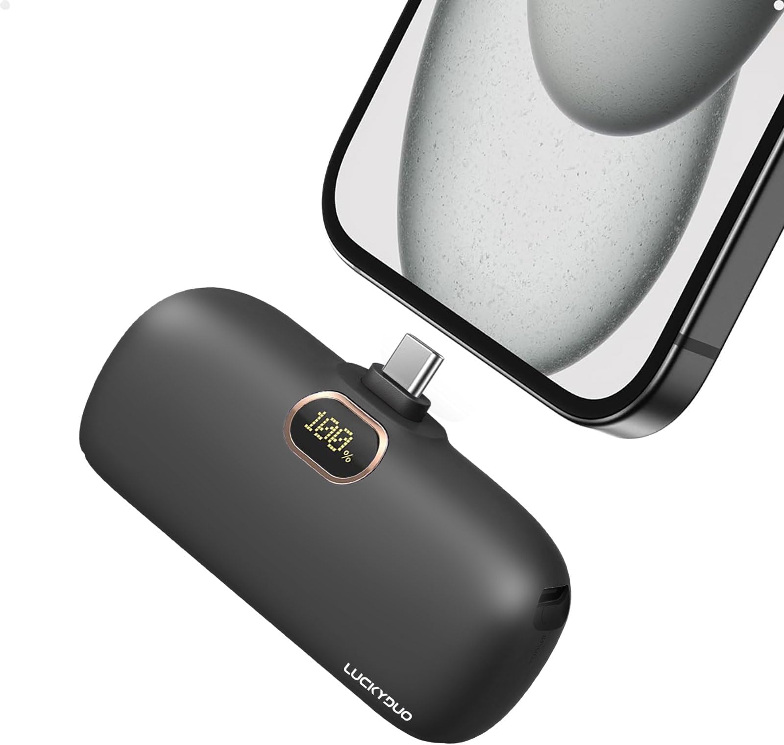 LUCKYDUO Small USB C Portable Charger, 5000mAh Ultra Compact PD 20W ...