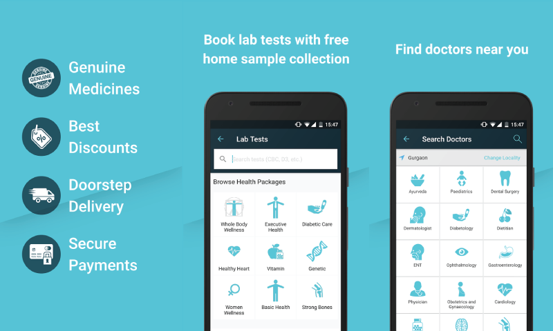1mg - Medicines, Health tests, Doctor consultation - App on Amazon Appstore