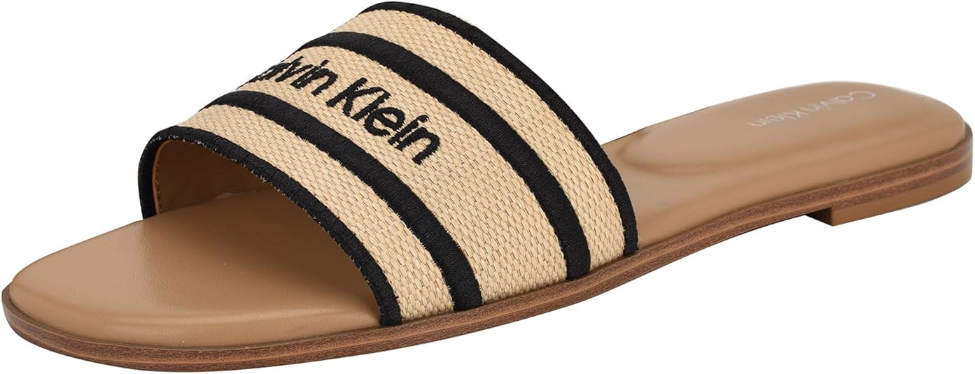 Amazon.com | Calvin Klein Women's Kendell Flat Sandal | Flats