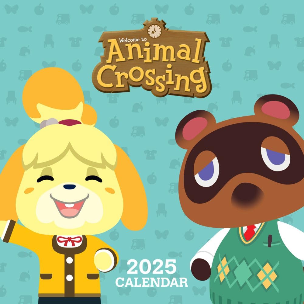 2025 Calendar Animal Crossing Month to View Nintendo Square Calendar ...