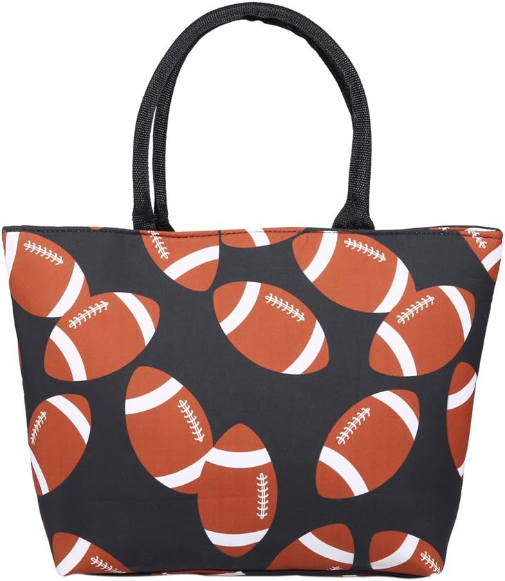 Amazon.com: Football Tote Bag Sports Prints Utility Tote 17.7" x 12.6 ...