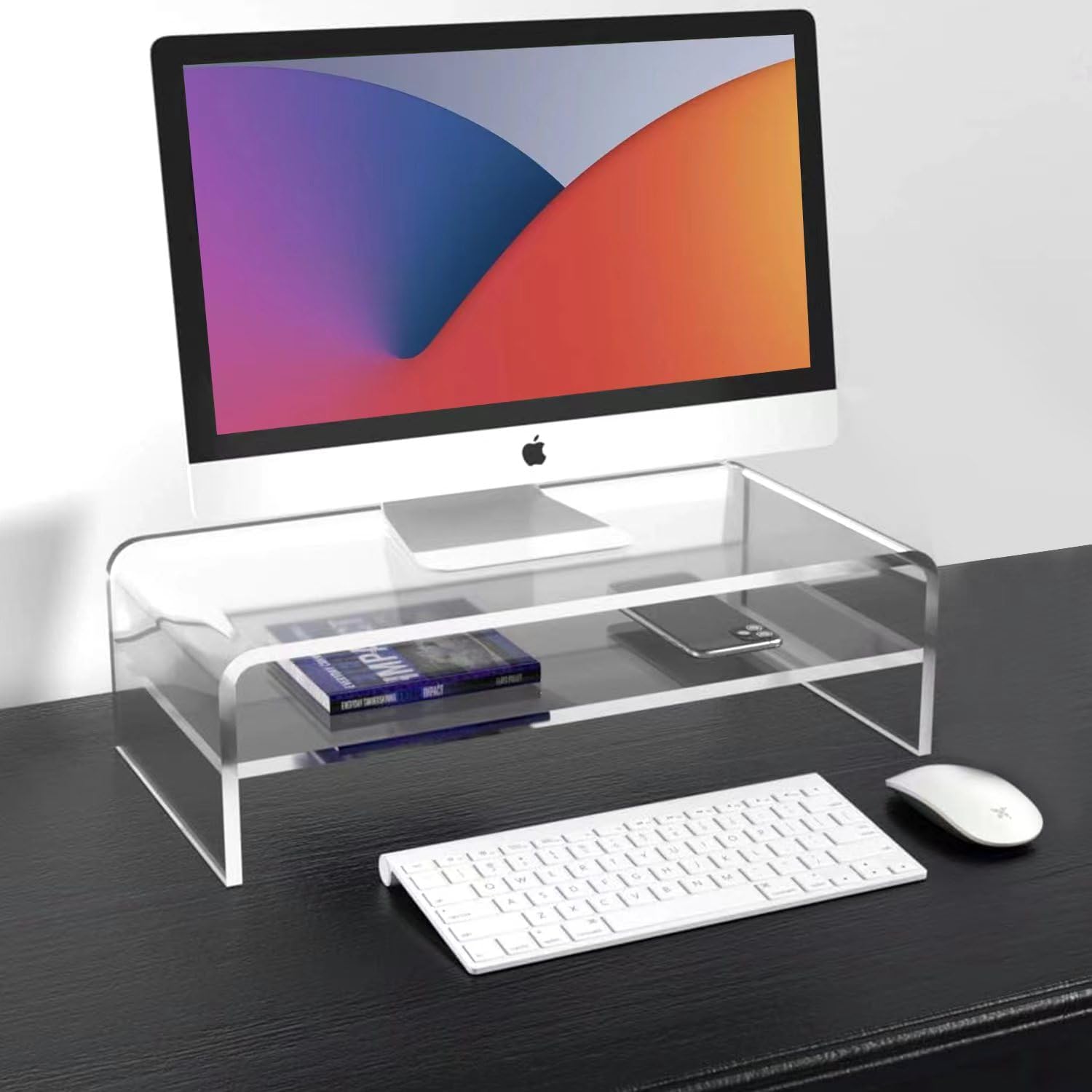 Amazon.com: Sinboun Acrylic Monitor Stand Riser, 16 inch Acrylic ...