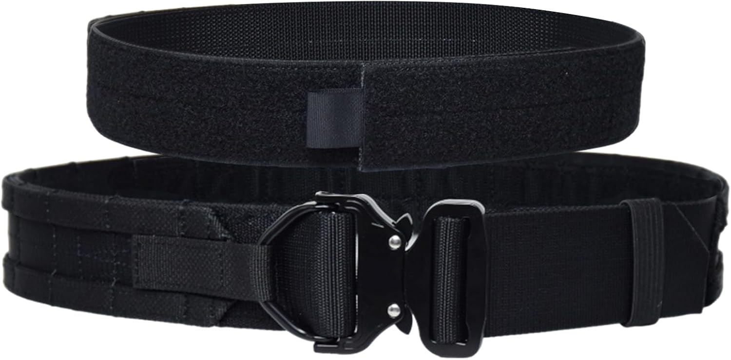 Amazon.com: Men's Tactical Belt 1000D Nylon Battle Belt Molle Velcro ...