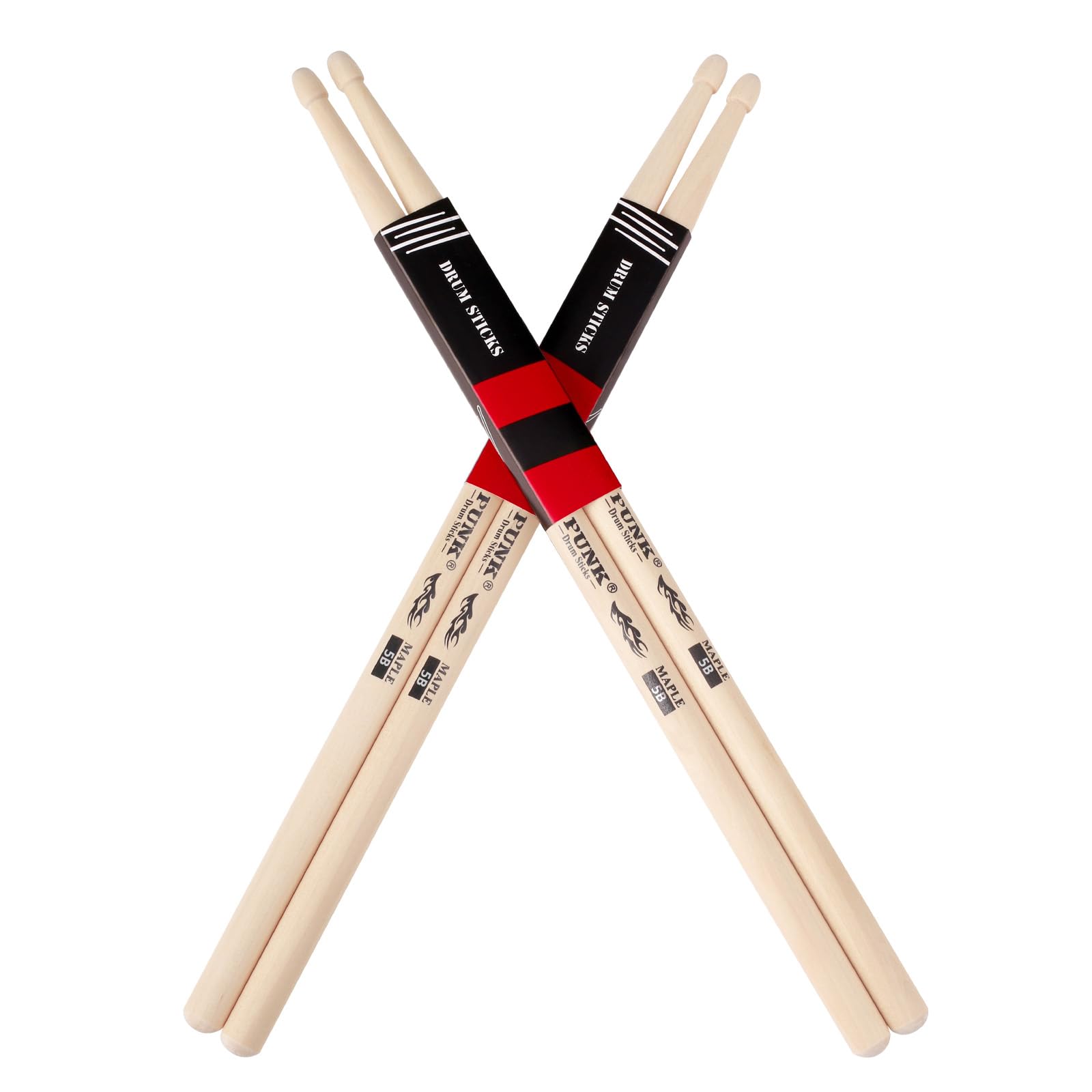 Snapklik.com : PUNK Drum Sticks - Premium Maple Wood, Ideal For ...