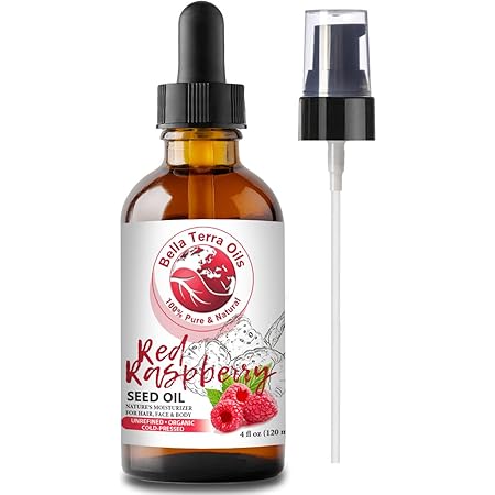 Amazon.com: Certified Organic Red Raspberry Seed Oil - Cold Pressed by ...