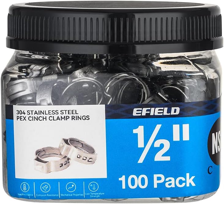 Apollo Valves PXPC12100JR Pinch Clamp, Stainless Steel - Amazon.com