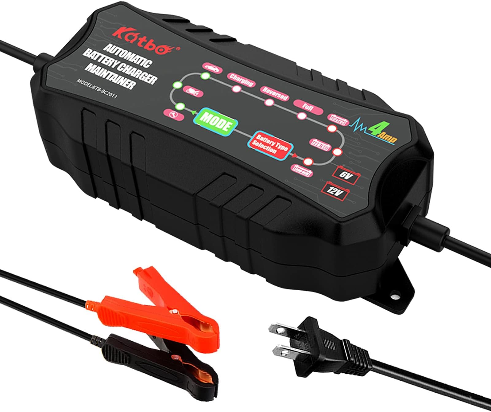 Amazon.com: 12 Volt Automatic Battery Float Trickle Charger by Cen-Tech ...