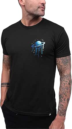 INTO THE AM Men's Graphic Tees S - 4XL Cool Lightweight Fitted Printed ...
