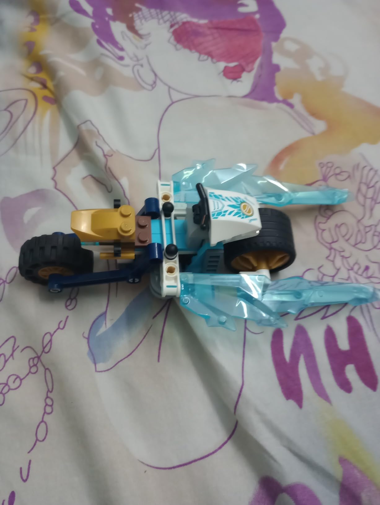 LEGO NINJAGO Zane’s Ice Motorcycle Toy Set 71816 Building Blocks for 18 ...