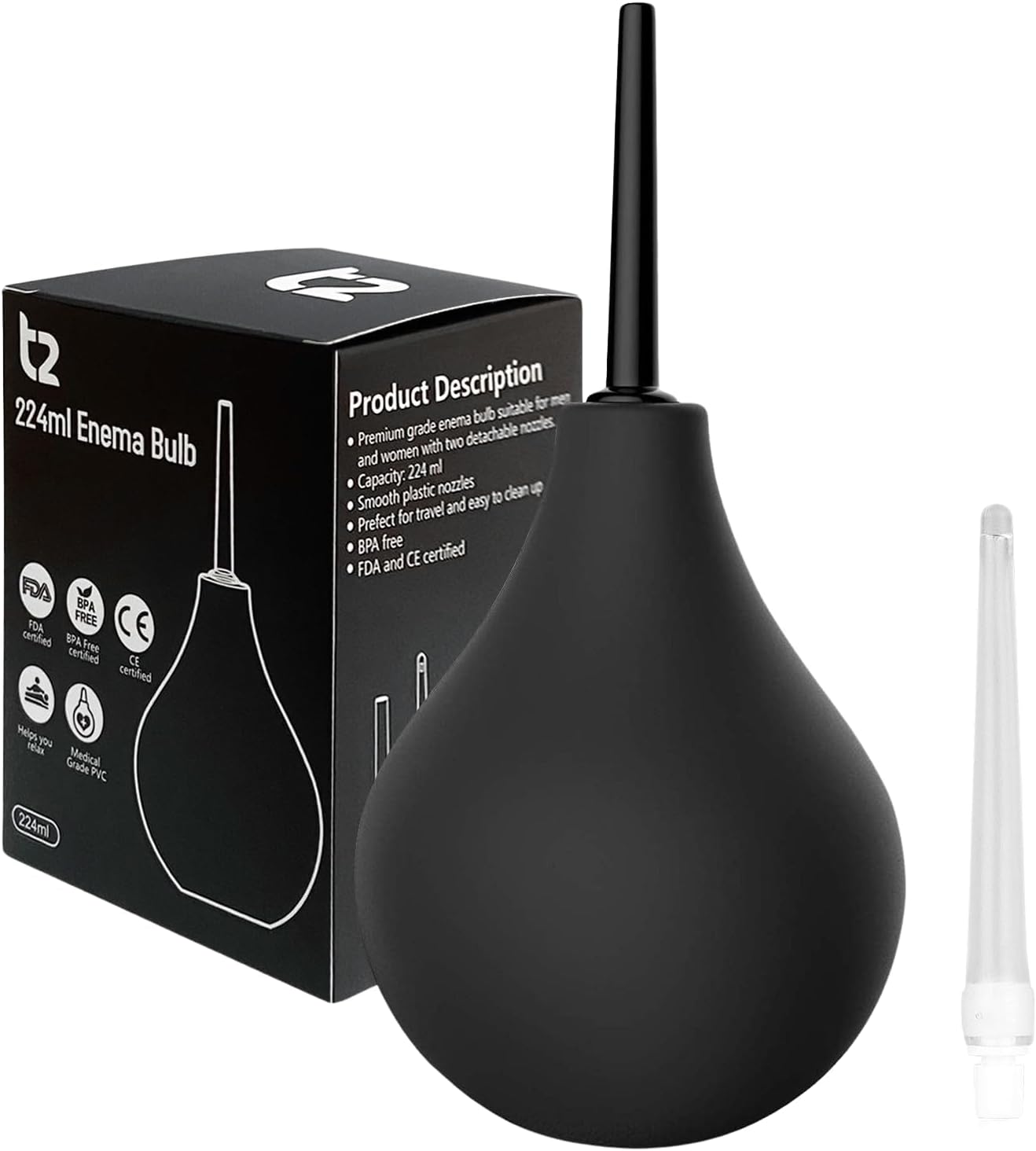 QWEDF 89ml/143ml/220ml/310ml Women's Wash Cleaner Enema Rectal Shower ...