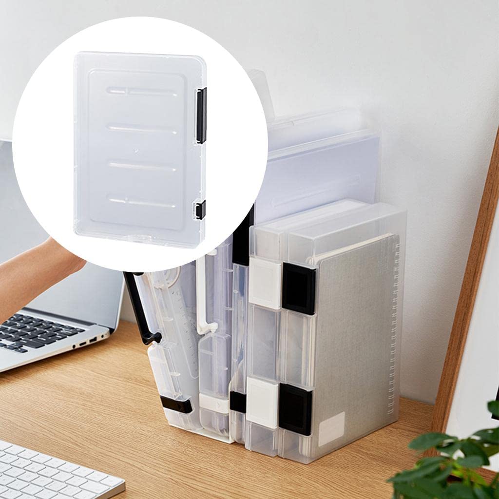 CLUB BOLLYWOOD Transparent Portable File Case Double-Buckle with Handle ...