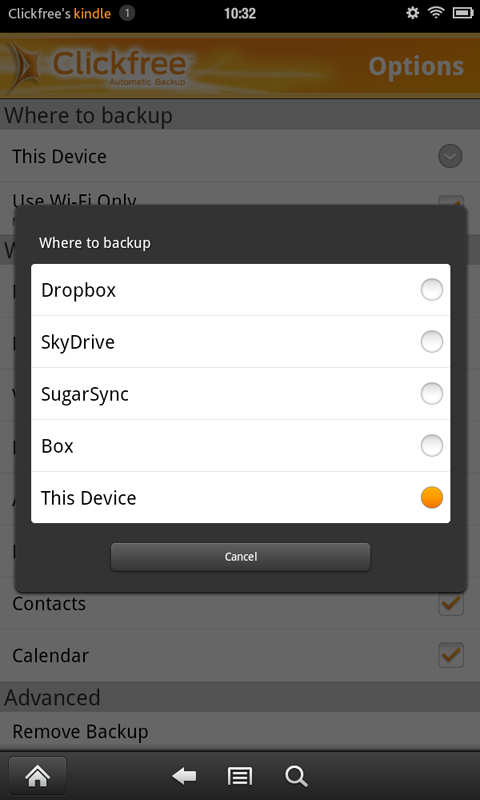 Clickfree Mobile Backup - App on Amazon Appstore