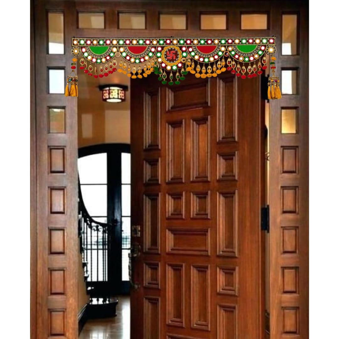 PREETENCY Mirror Traditional Multi Zula Pearl Plastic Beads Handmade ...