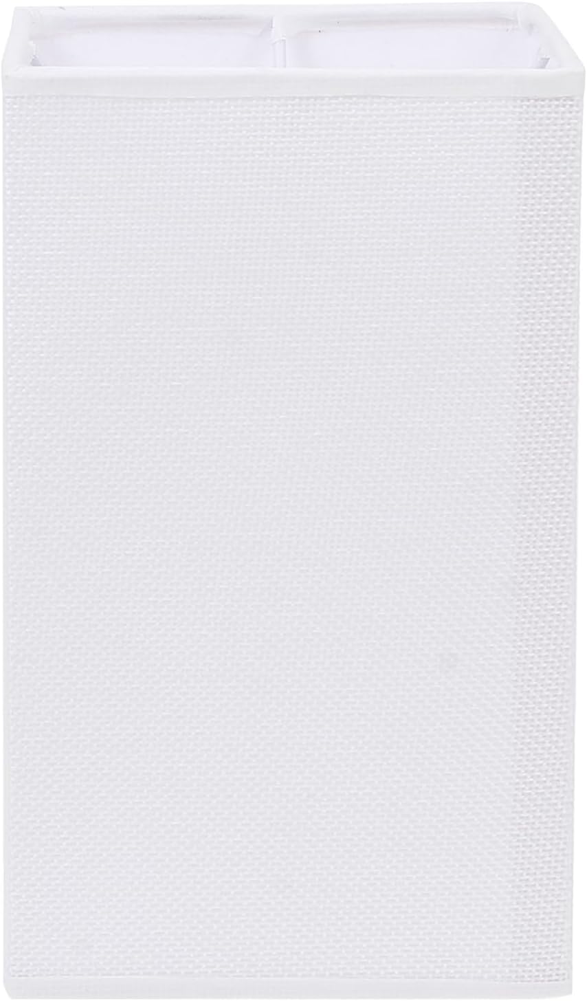 Garneck Rectangular Linen Lampshade - Universal White Lampshade for ...