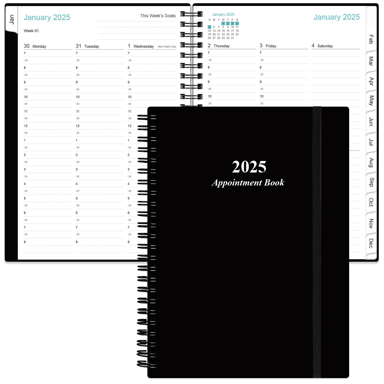 Snapklik.com : 2025 Appointment Book & Planner - 2025 Daily Hourly ...
