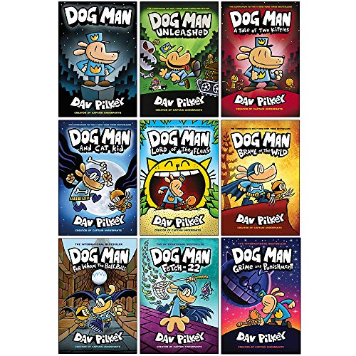 Buy Dog Man Series 1-9 Books Collection Set By Dav Pilkey (Dog Man ...