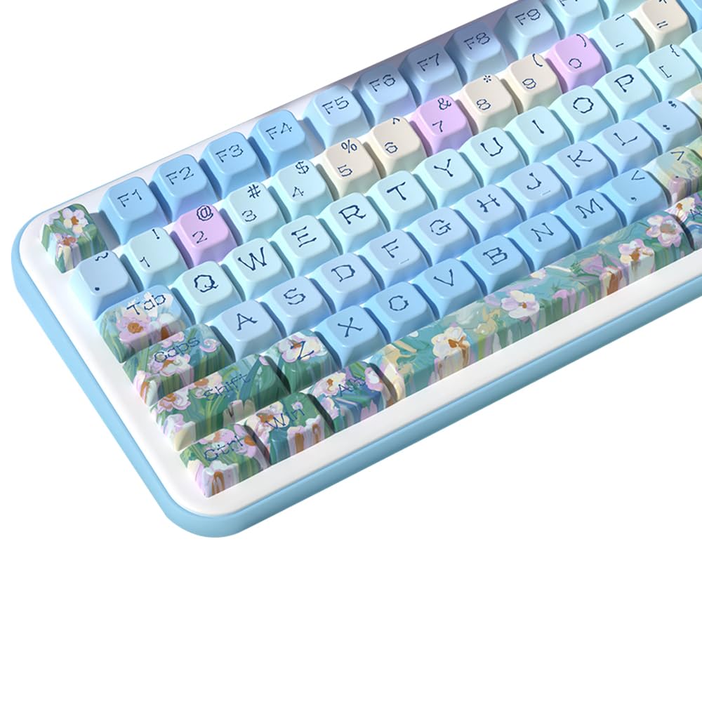 Amazon.com: Daisy Theme keycaps 158 Key PBT keycaps MDA Custom keycap ...