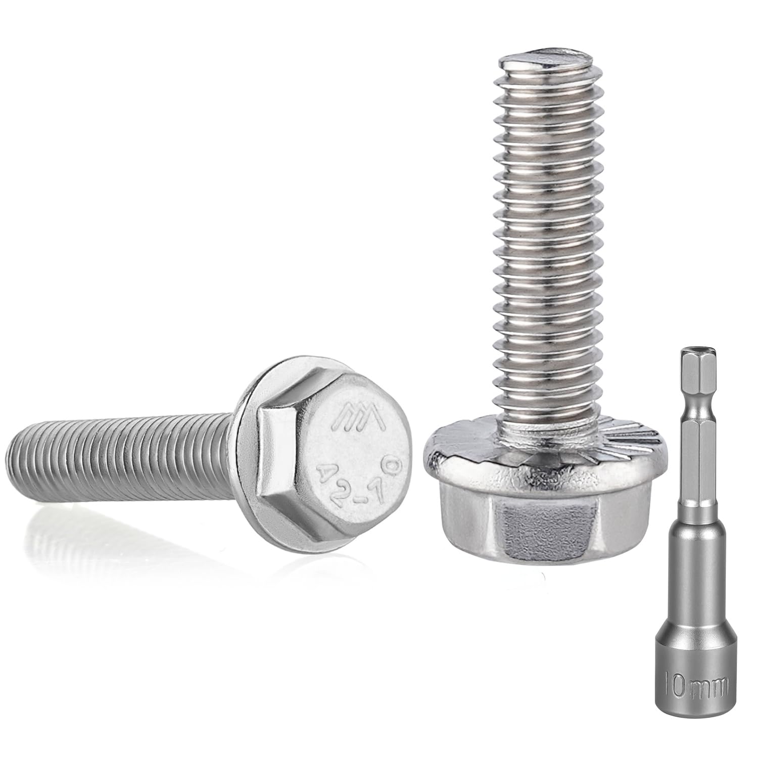 Snapklik.com : 25PCS Flanged Hex Head Bolts M620 Flange Hexagon Screws ...
