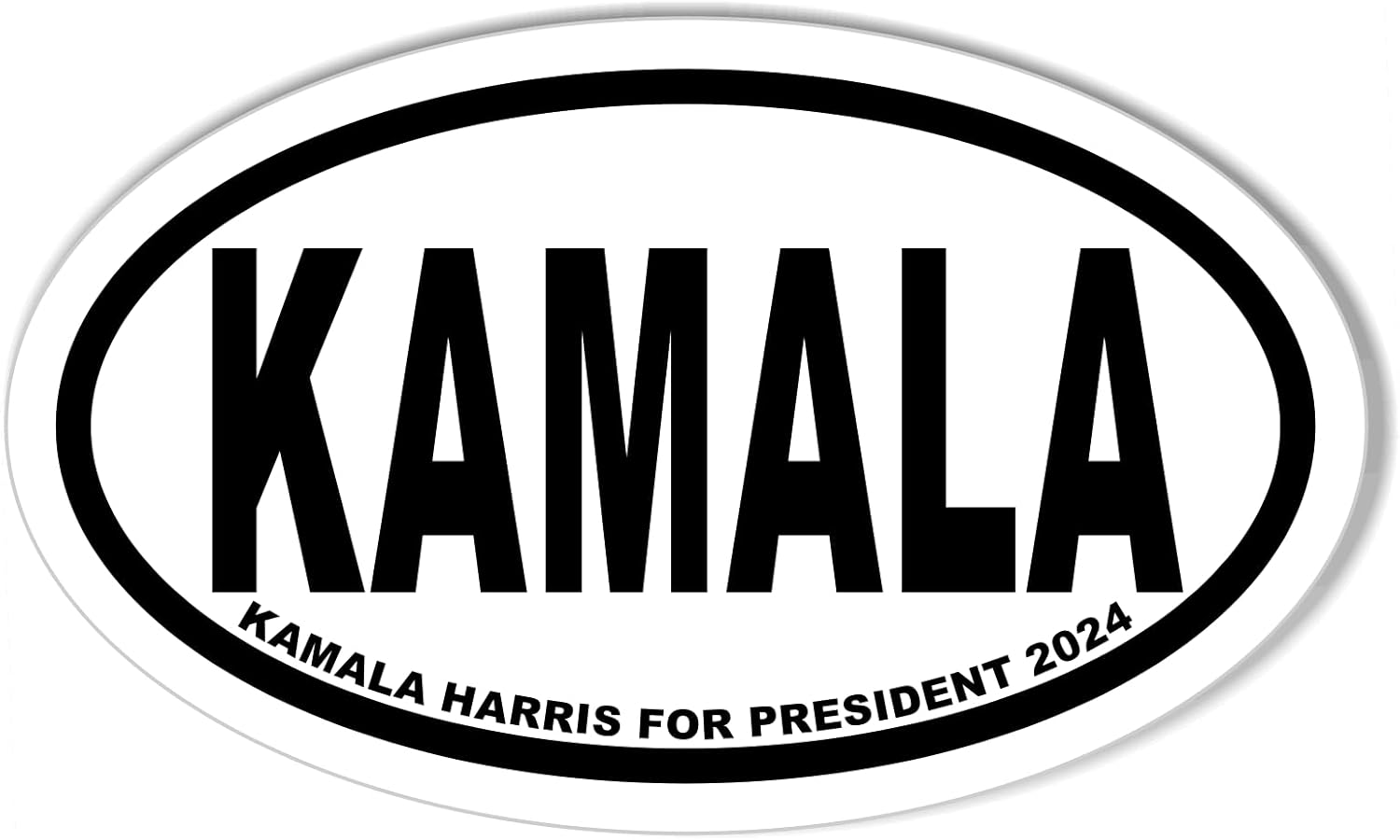 Amazon.com - Kamala Harris for President 2024 Oval Bumper Sticker