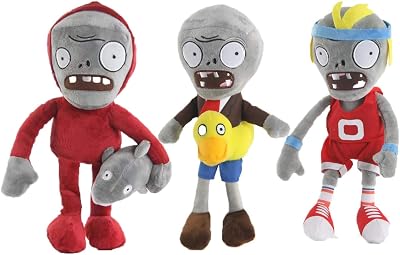 Amazon.com: 3 PCS Plants VS Zombies Plush Zombie Sets Toy Purple, 1 2 ...