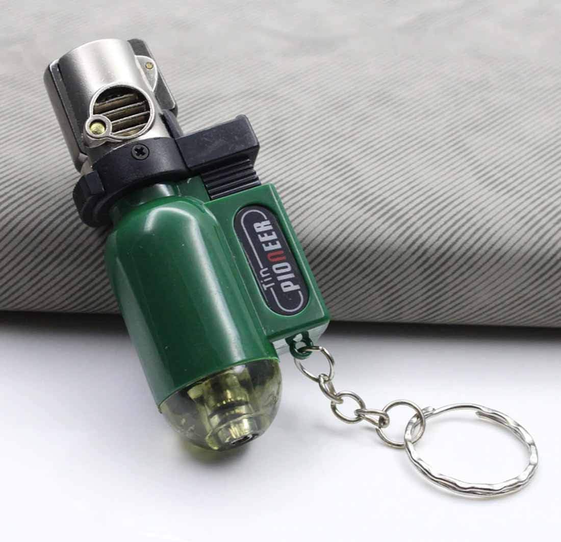 MEESA Stainless Steel Designer Key Ring With Torch Pocket Lighter ...