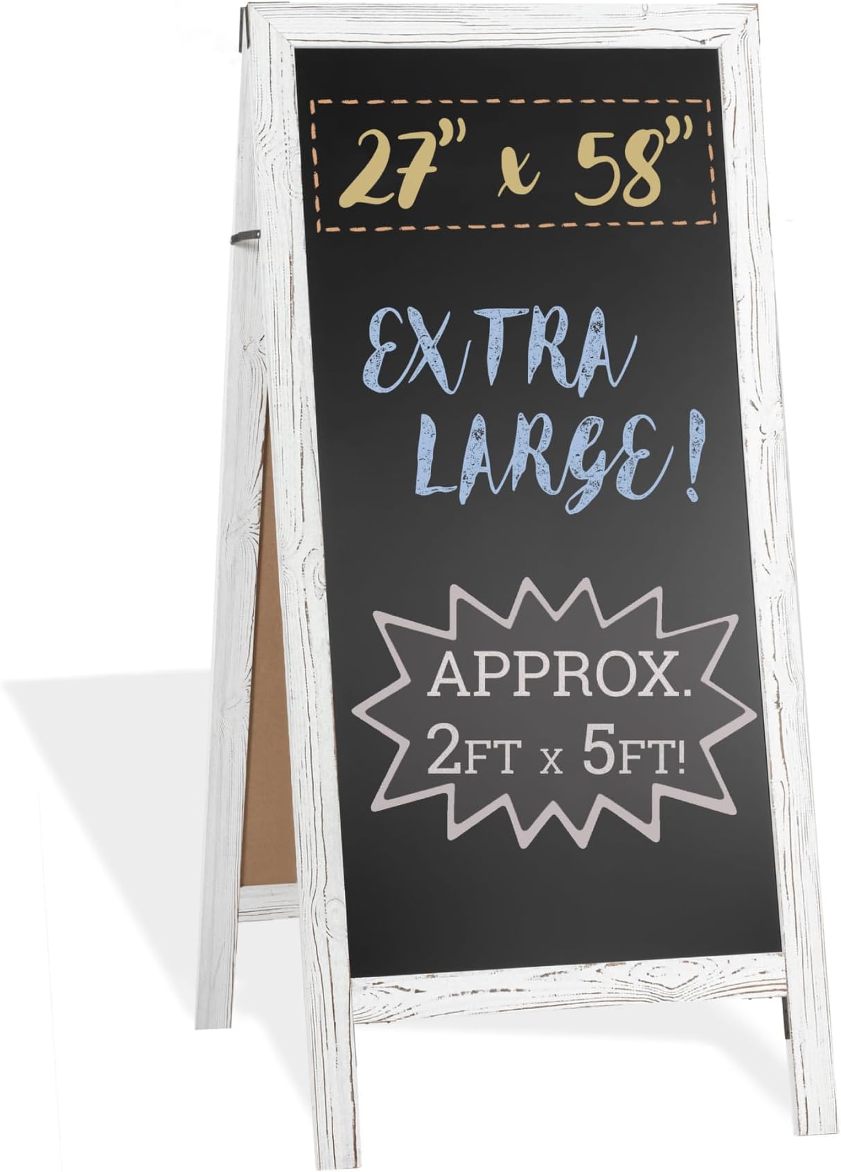 Amazon.com : Ilyapa A-Frame Chalkboard Sidewalk Sign - 27 x 58 inches ...