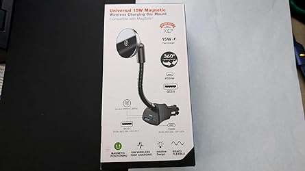 Amazon.com: Mag-Safe Car Mount Charger 15W iPhone Wireless Car ...