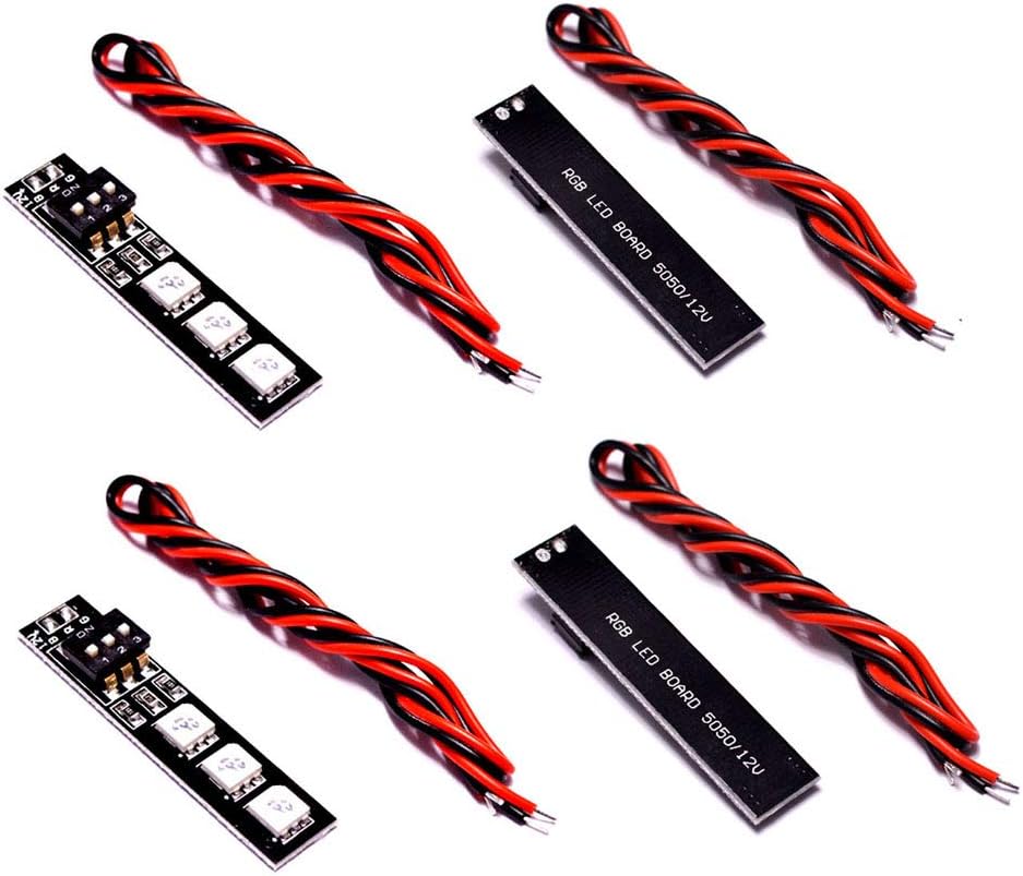 Amazon.com: FPVKing RGB 5050 LED Light Strip Board 7 Color 12V RC Drone ...