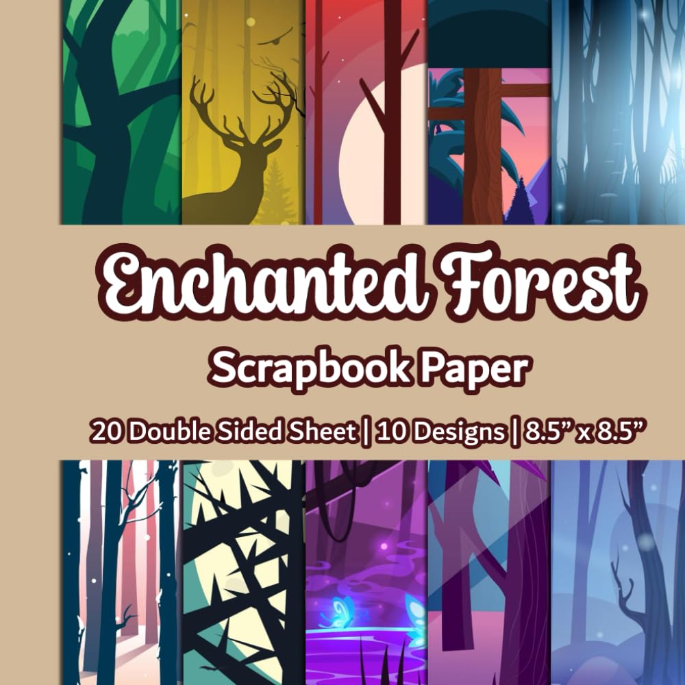 Enchanted Forest Scrapbook Paper: Woodland Fairy Tale Scrapbook Paper ...