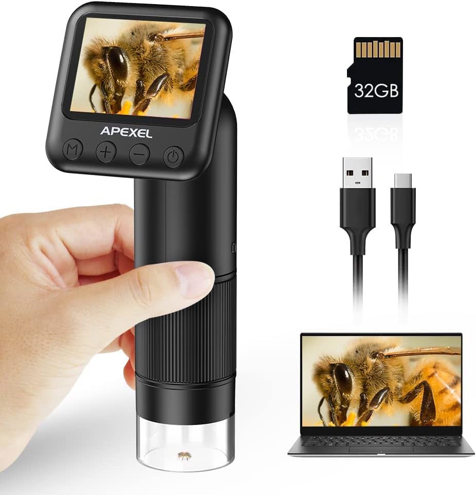 Amazon.com : MIAO LAB LCD Digital Microscope, 800X Handheld Digital ...