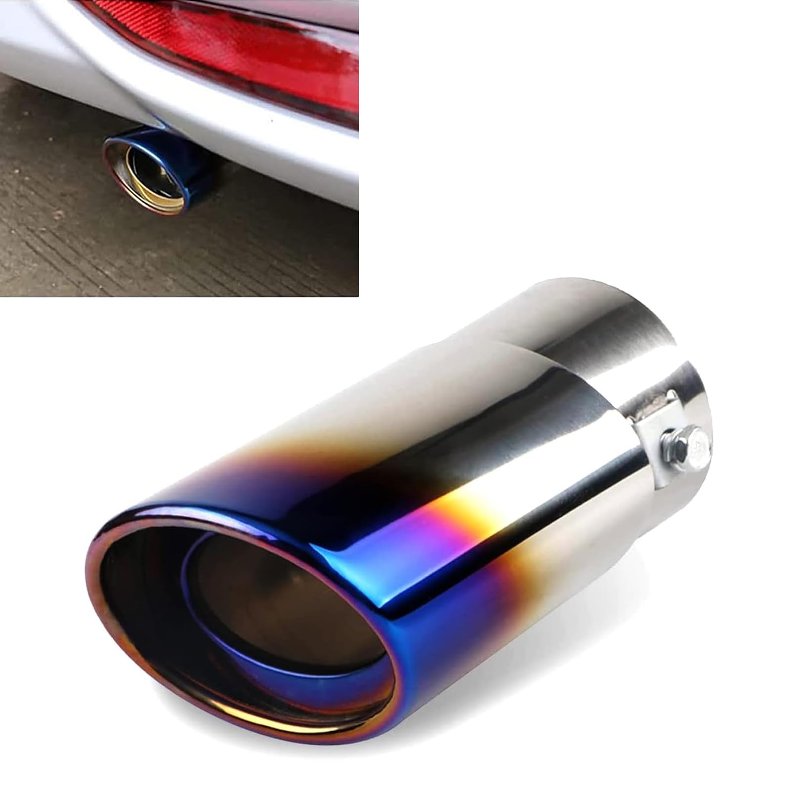 Amazon.com: Sinytuto 1 Pack Stainless Steel Exhaust Tip, Straight-type ...