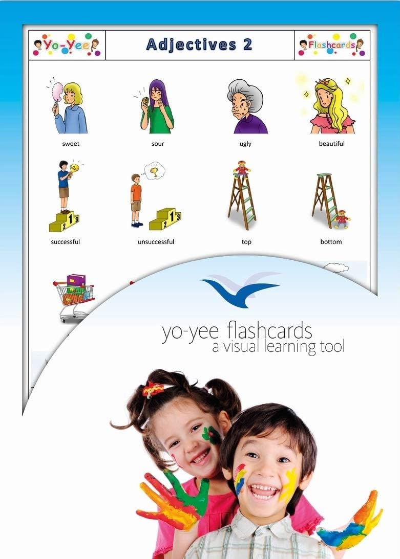 Adjectives and Opposites Flashcards - English Vocabulary Cards - Set 2 ...