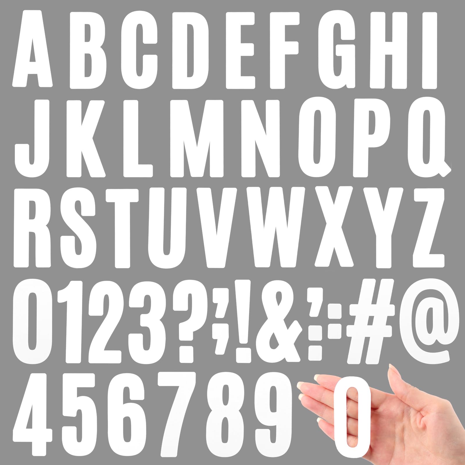 Snapklik.com : Qilery 32 Sheets 3 Inch Letter And Number Stickers Self ...