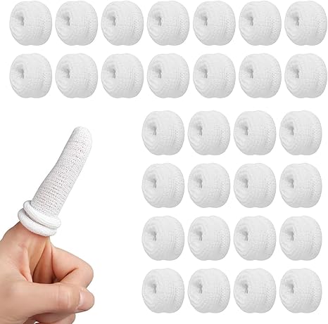 30 Pcs Finger Bandages Tubular, Finger Dressing First Aid, Finger Stall ...