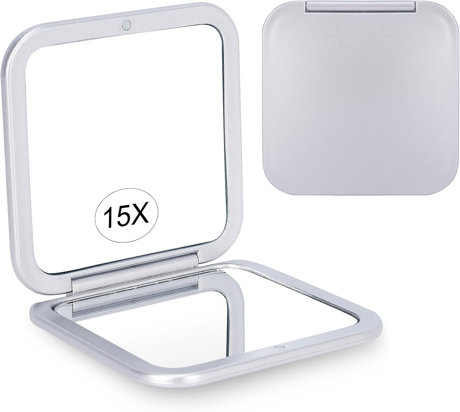 Amazon.com: Compact 15X Magnifying Makeup Mirror for Travel, Small ...