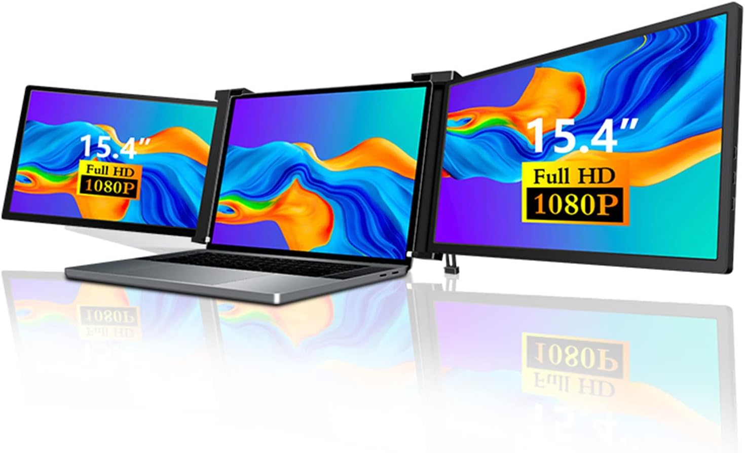 Extensor de pantalla de monitor extendido portátil dual para portátil ...