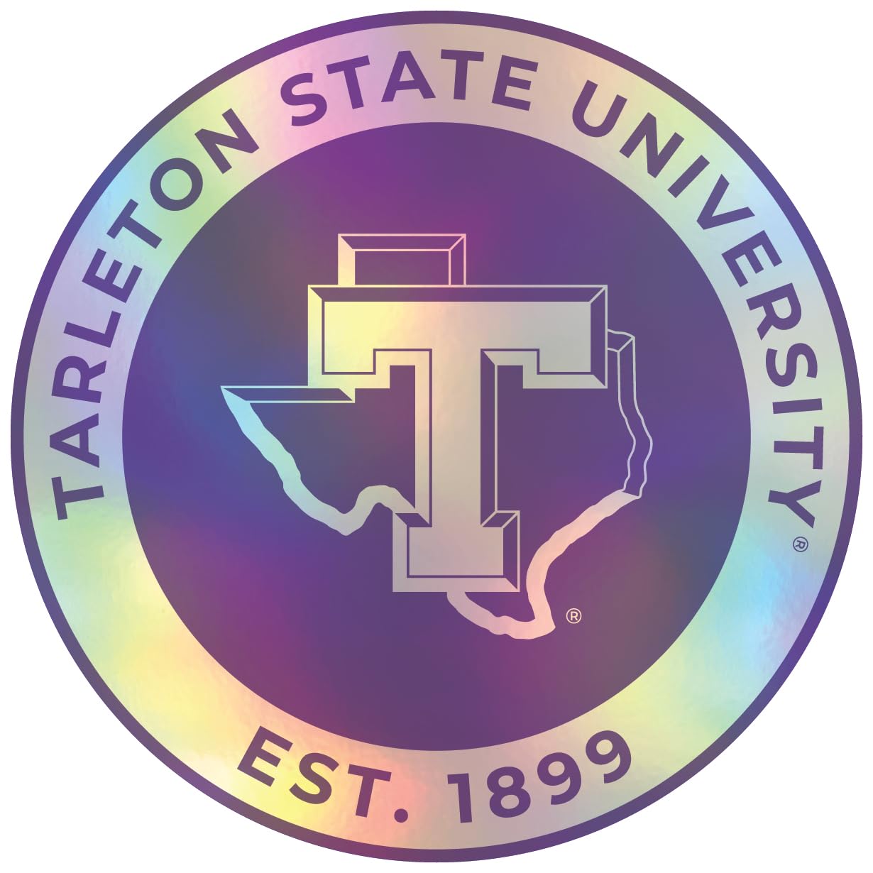 Amazon.com: Tarleton State University 4-Inch Holographic Vinyl Decal ...