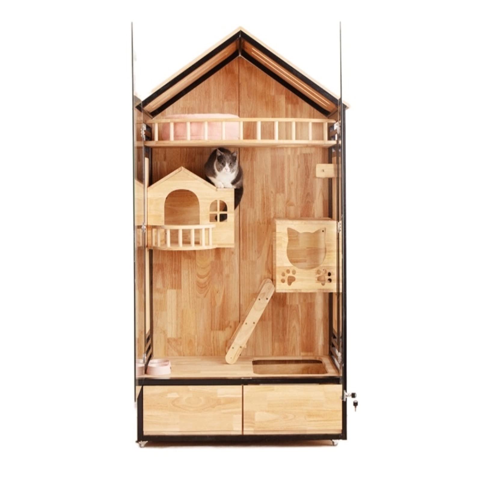 Buy Cat Cage House Property Cat House Cat Villa Home Luxury Cat House ...