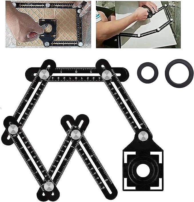 AYME® Multi Angle Measuring Ruler, Premium Aluminum Alloy Ultimate ...